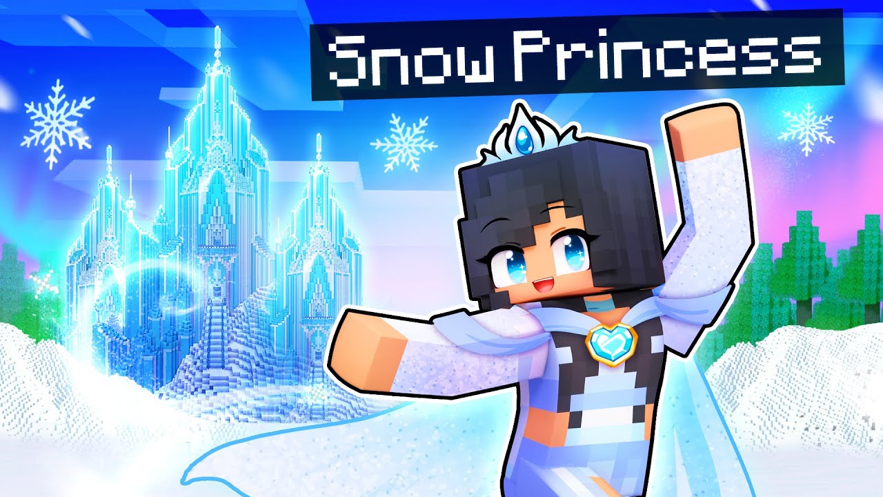 Playing as the SNOW PRINCESS in Minecraft! - Minecraft videos