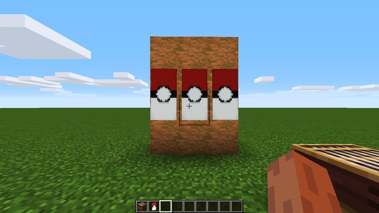 PokeBall Banner in Minecraft | Tutorial - Minecraft videos
