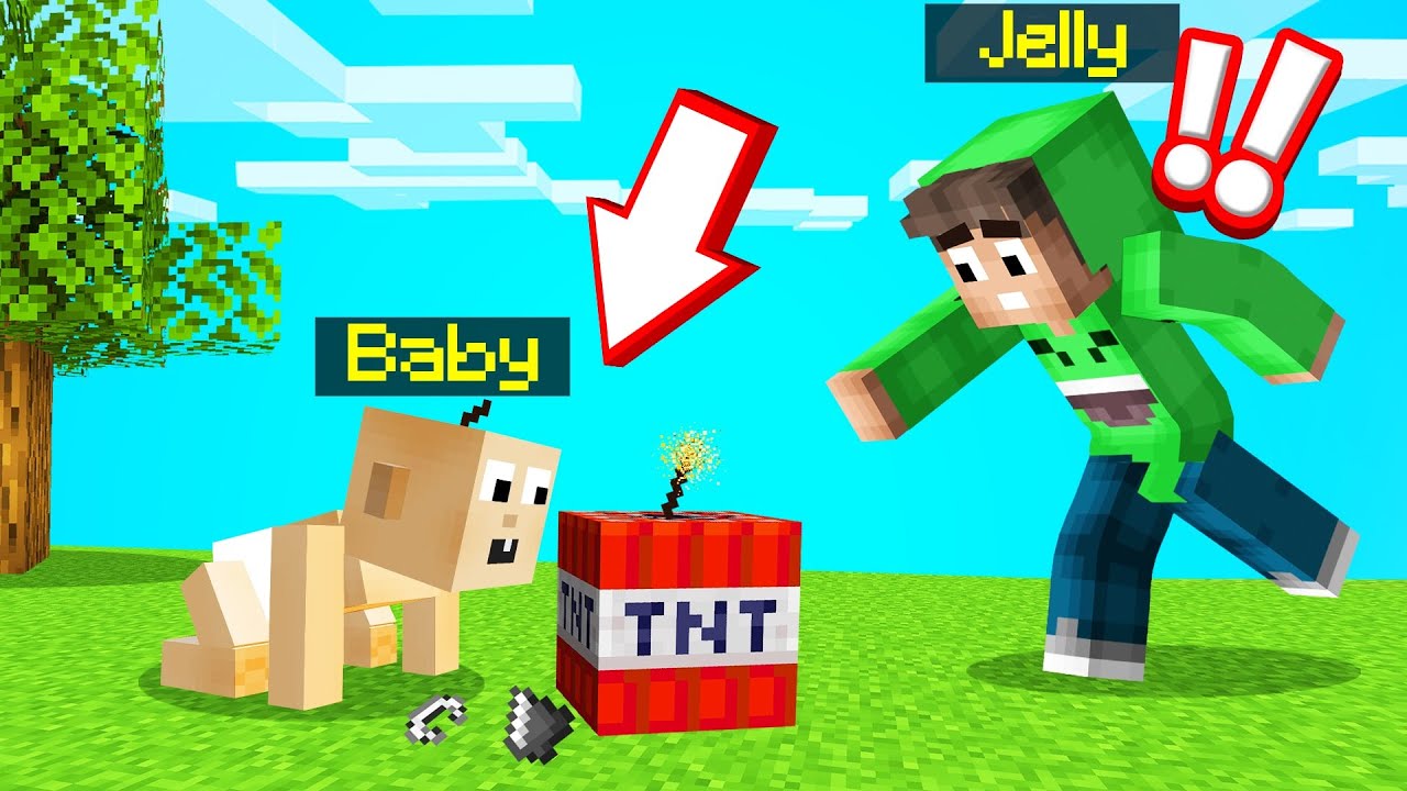 RAISING A BABY In MINECRAFT! (New Born) - Minecraft videos