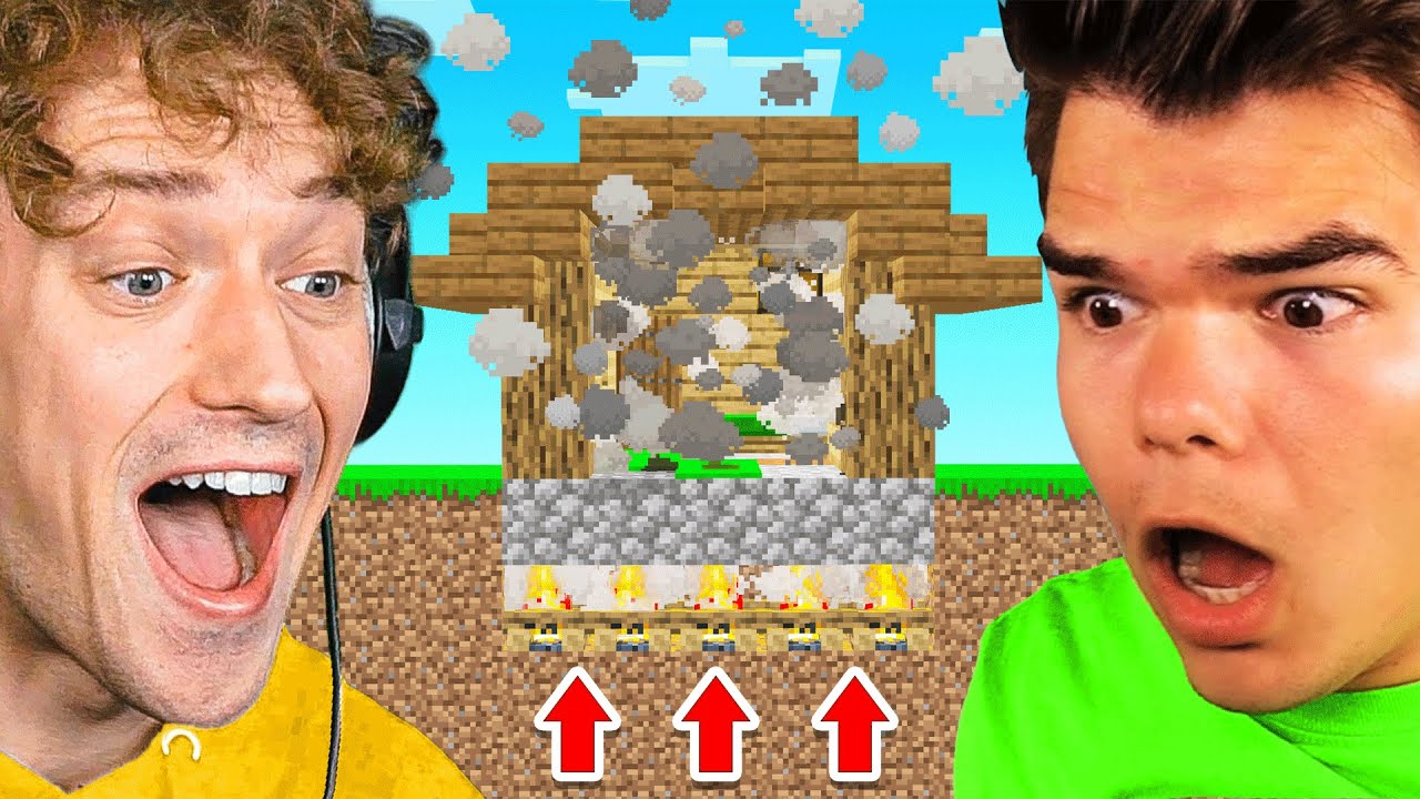 SMOKE TROLL On Jelly's MINECRAFT HOUSE! - Minecraft videos