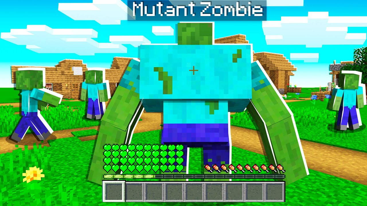 SURVIVING as a MUTANT ZOMBIE in MINECRAFT! - Minecraft videos