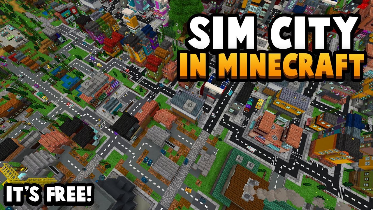 Sim City In Minecraft... and it's free!? - Minecraft videos
