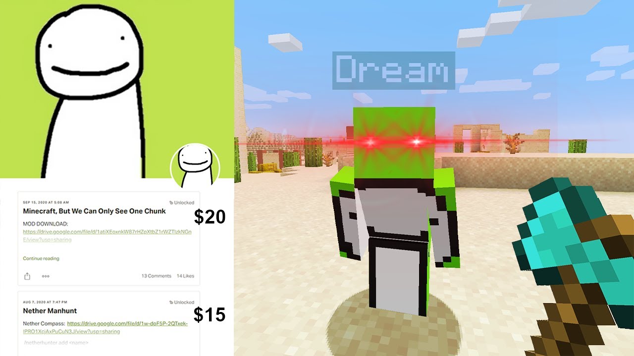 So I bought every mod Dream made in Minecraft... - Minecraft videos
