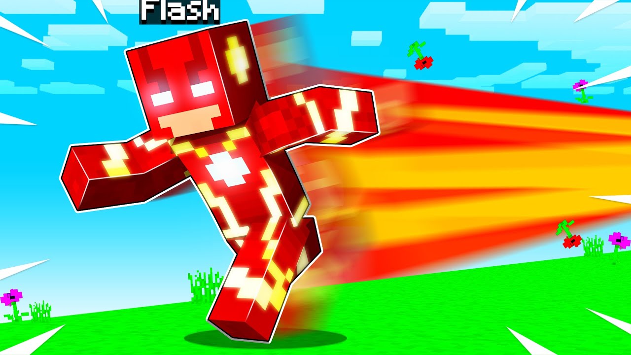 The FASTEST Player in Minecraft (The Flash) - Minecraft videos