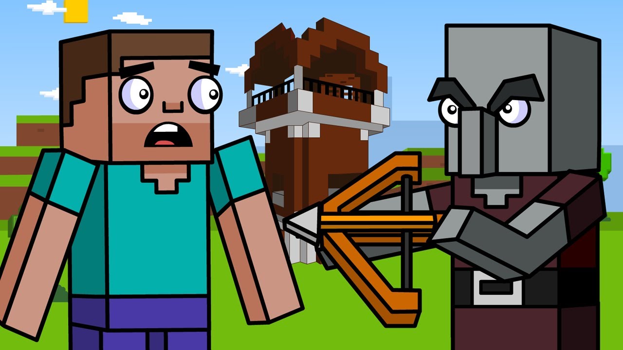 The Pillager Outpost | Block Squad (Minecraft Animation) - Minecraft videos