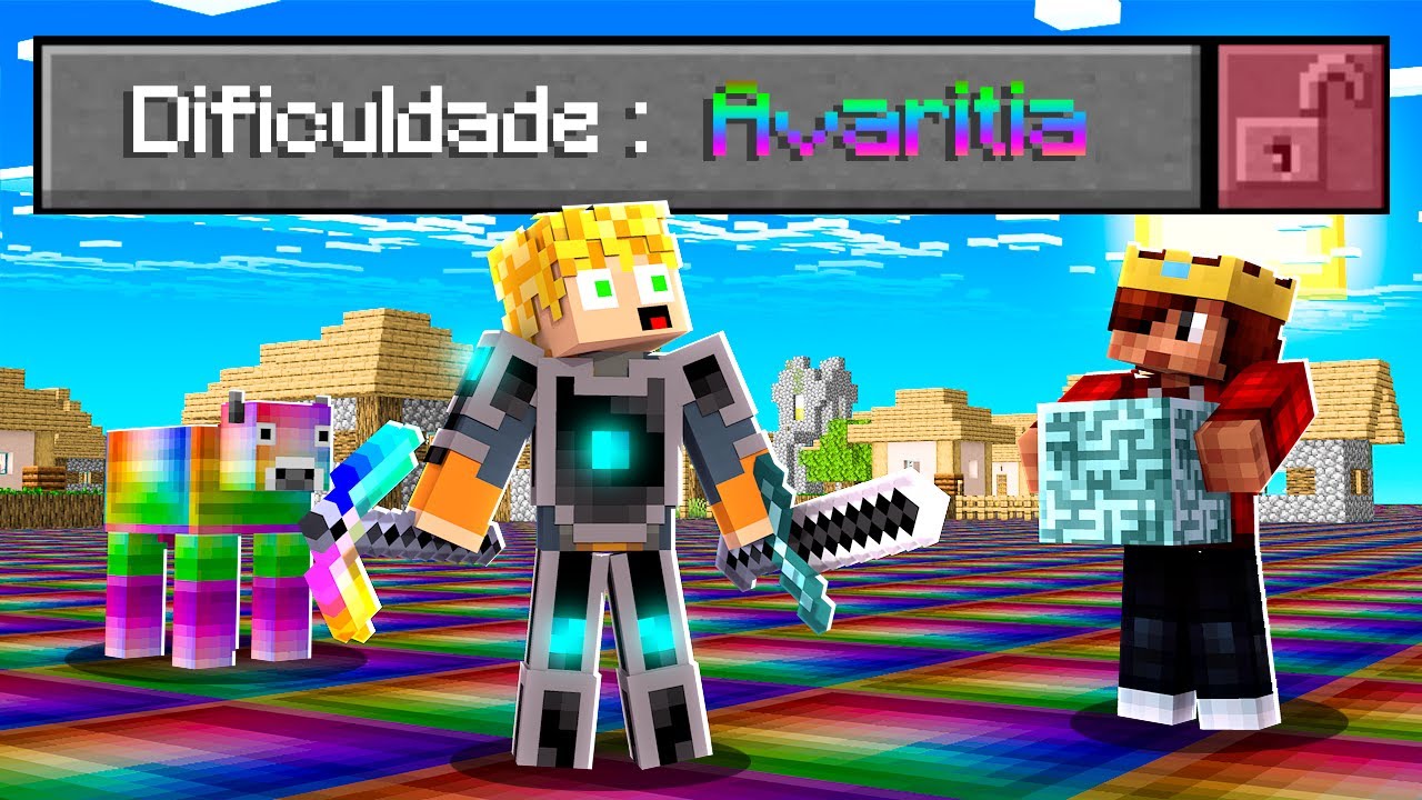 VOCE CONSEGUE SOBREVIVER EM UM MUNDO AVARITIA NO MINECRAFT - Minecraft ...