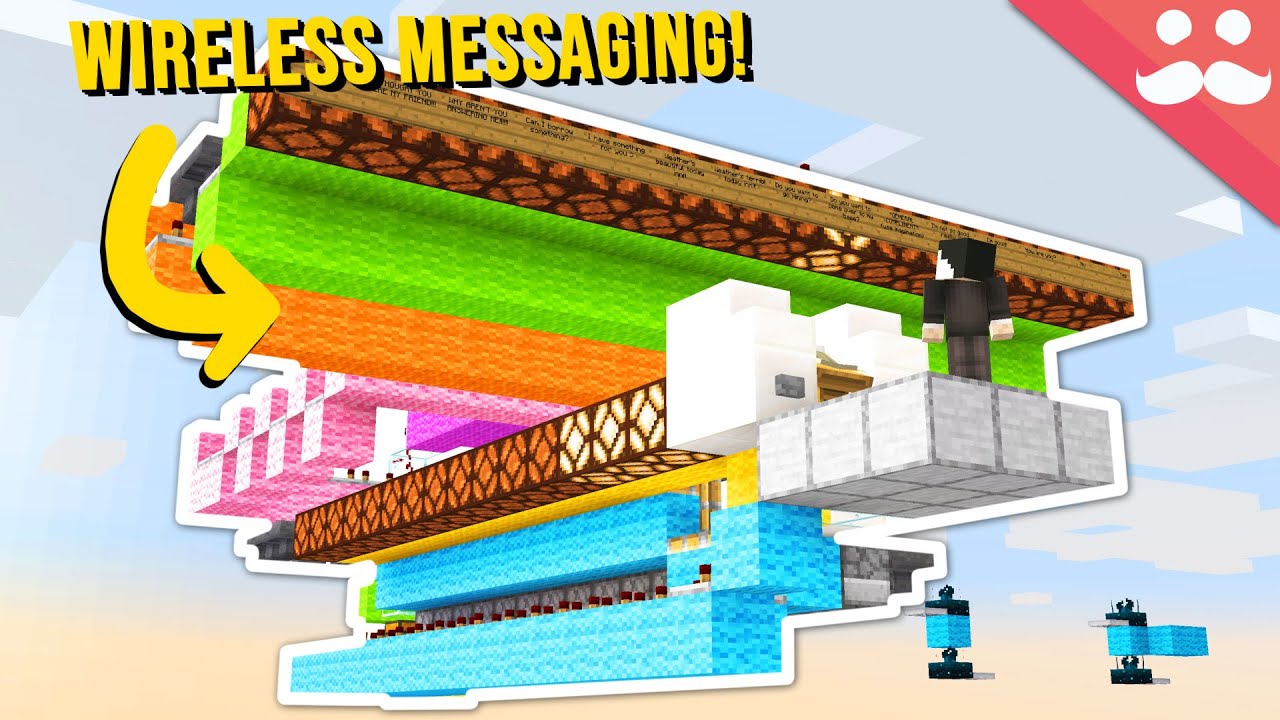 WIRELESS Messaging in Minecraft 1.17 - Minecraft videos