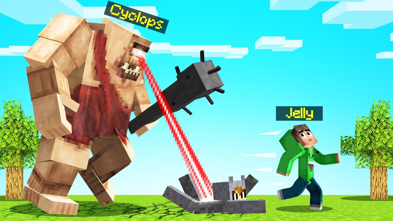 We Found A MEGA CYCLOPS In MINECRAFT! - Minecraft videos