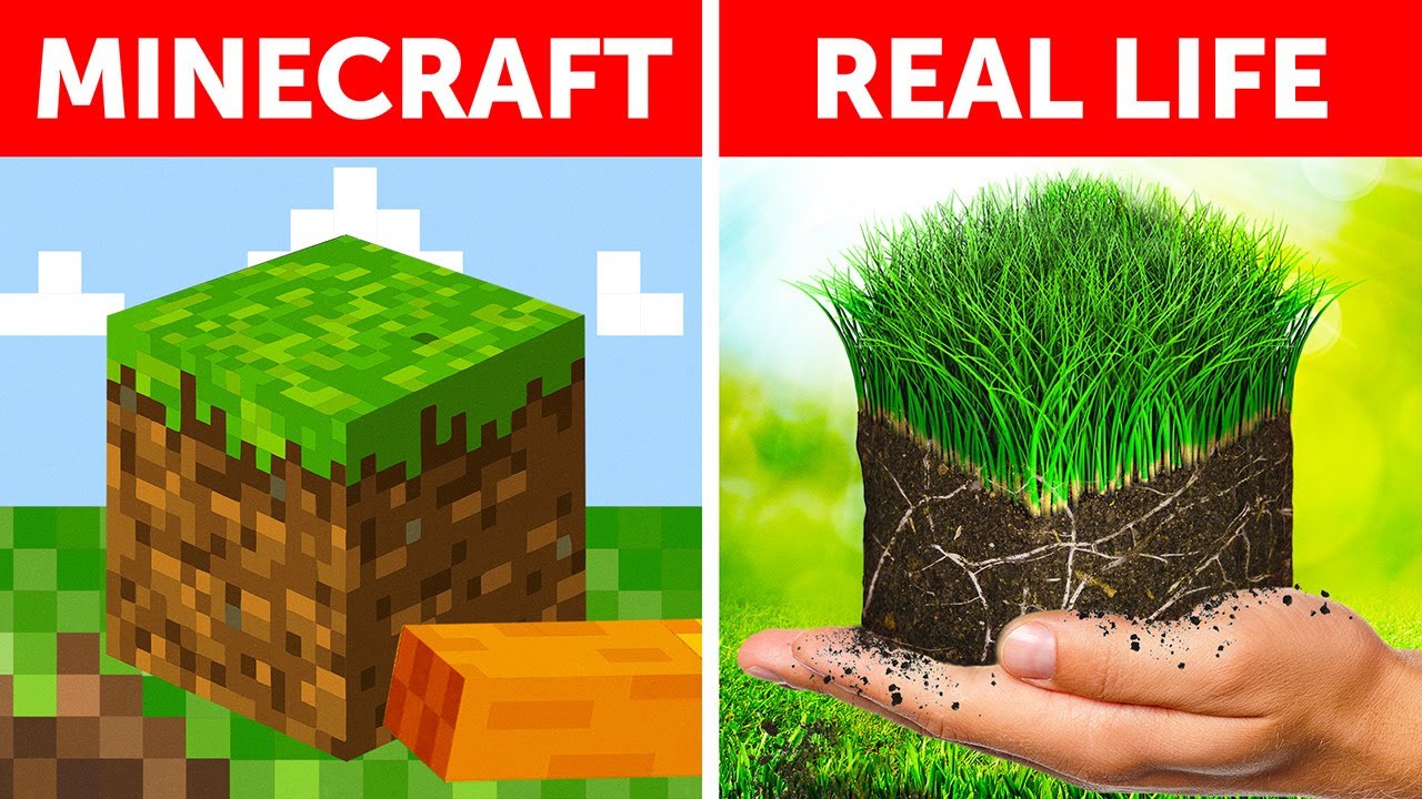 What if Minecraft was real life? - Minecraft videos