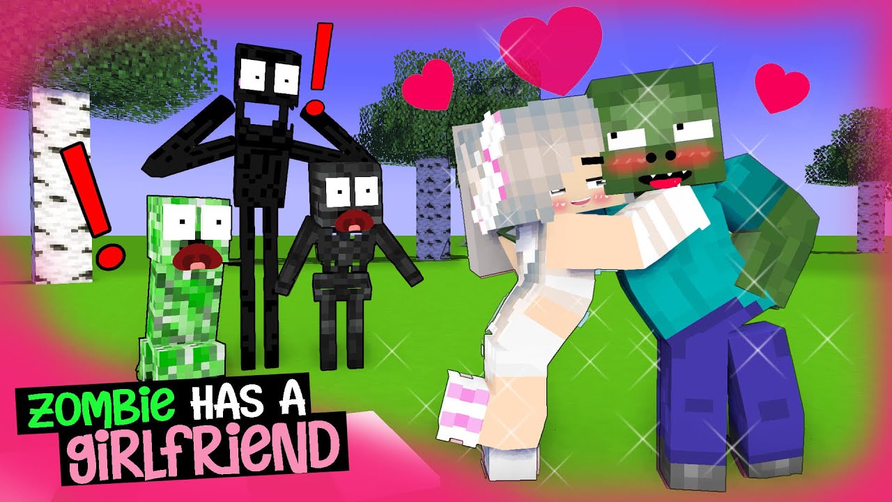 "ZOMBIE has a GIRLFRIEND!": Monster School RomCom Story: Minecraft ...