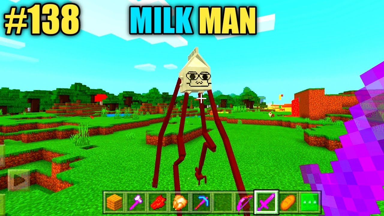 #138 | Minecraft | Milk Man Enter On Oggy And Jack World | Minecraft Pe ...