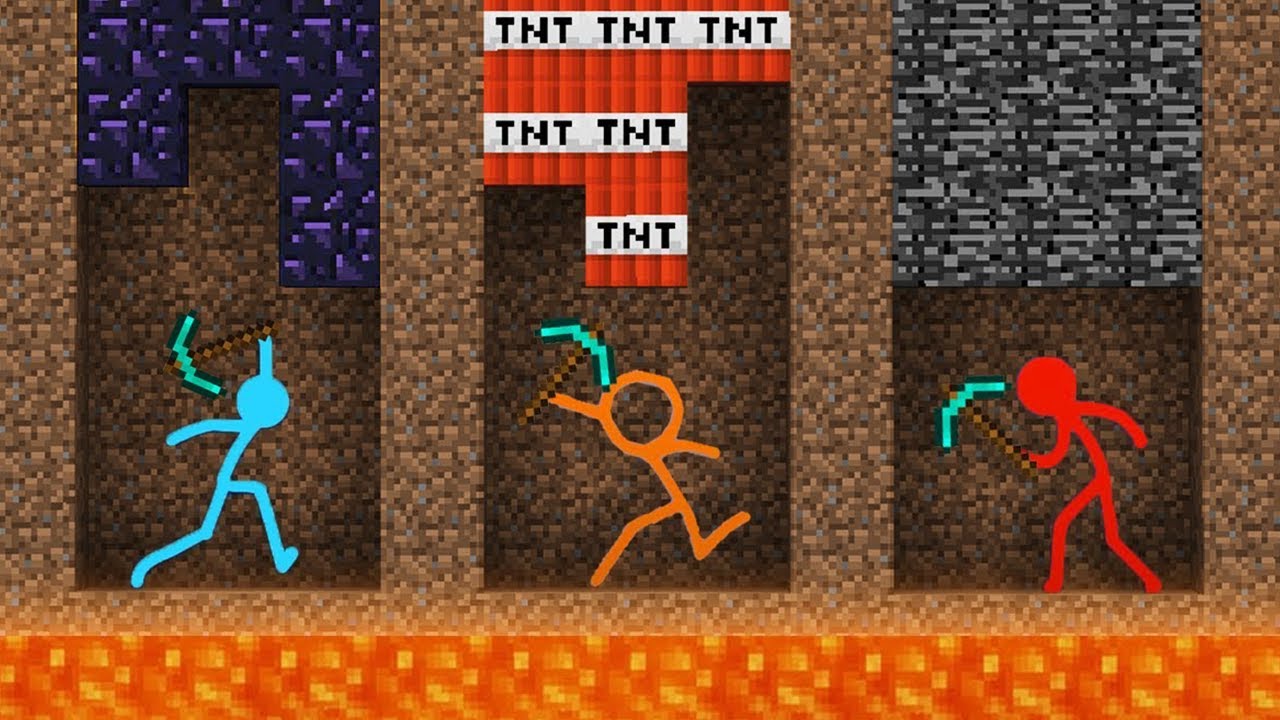 Stickman vs Minecraft AVM Shorts 20 Animator vs Animation vs. Minecraft ...