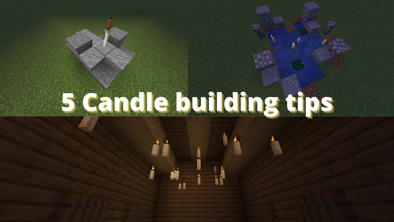 5 Candle building tips in Minecraft! 1.17 Java/Bedrock - Minecraft videos
