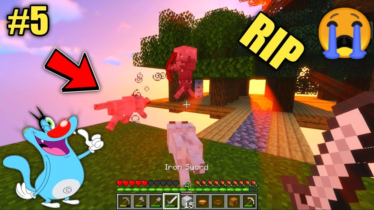 #5 | One Block | Rip My Dog **** | Oggy And Jack | Minecraft | In Hindi ...