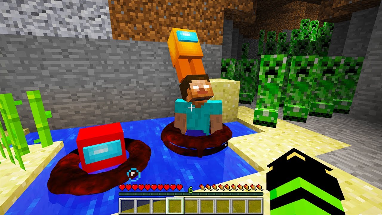 AMONG US TROLL TRAP MINECRAFT #Shorts - Minecraft videos