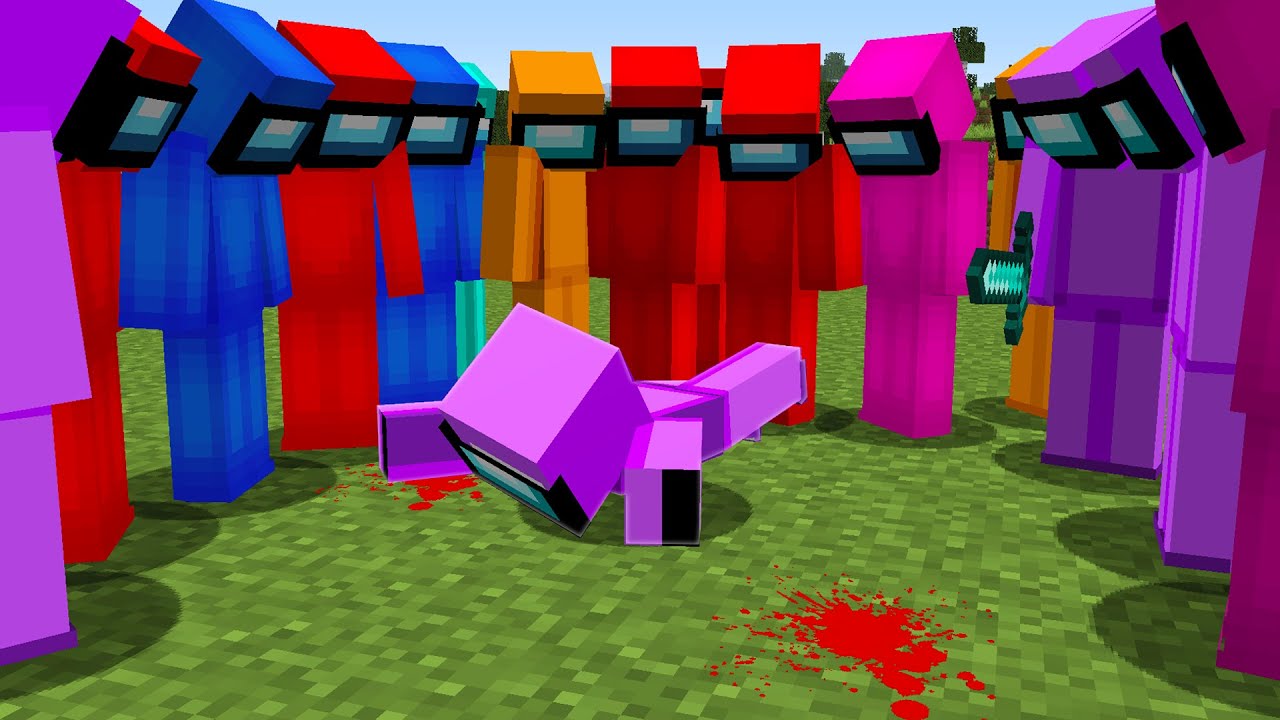 Among Us but with 100 PLAYERS in Minecraft - Minecraft videos