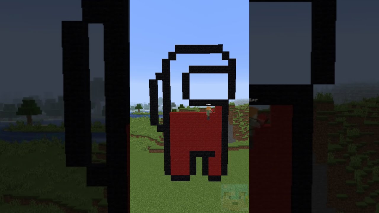 Among us pixel art - Minecraft - Minecraft videos