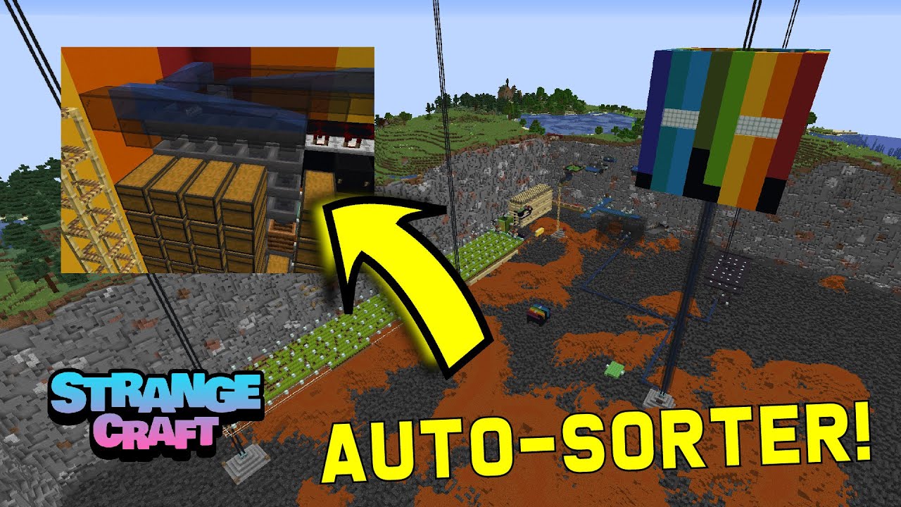 Auto-Sorting Storage System for Industrial Builds! | Minecraft 1.16 SMP ...