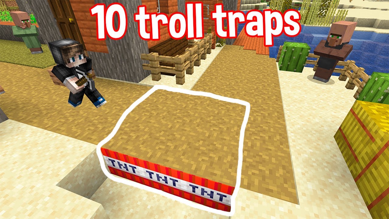 BEST 10 ONLINE TRAPS IN MINECRAFT BY SCOOBY CRAFT 10 - Minecraft videos
