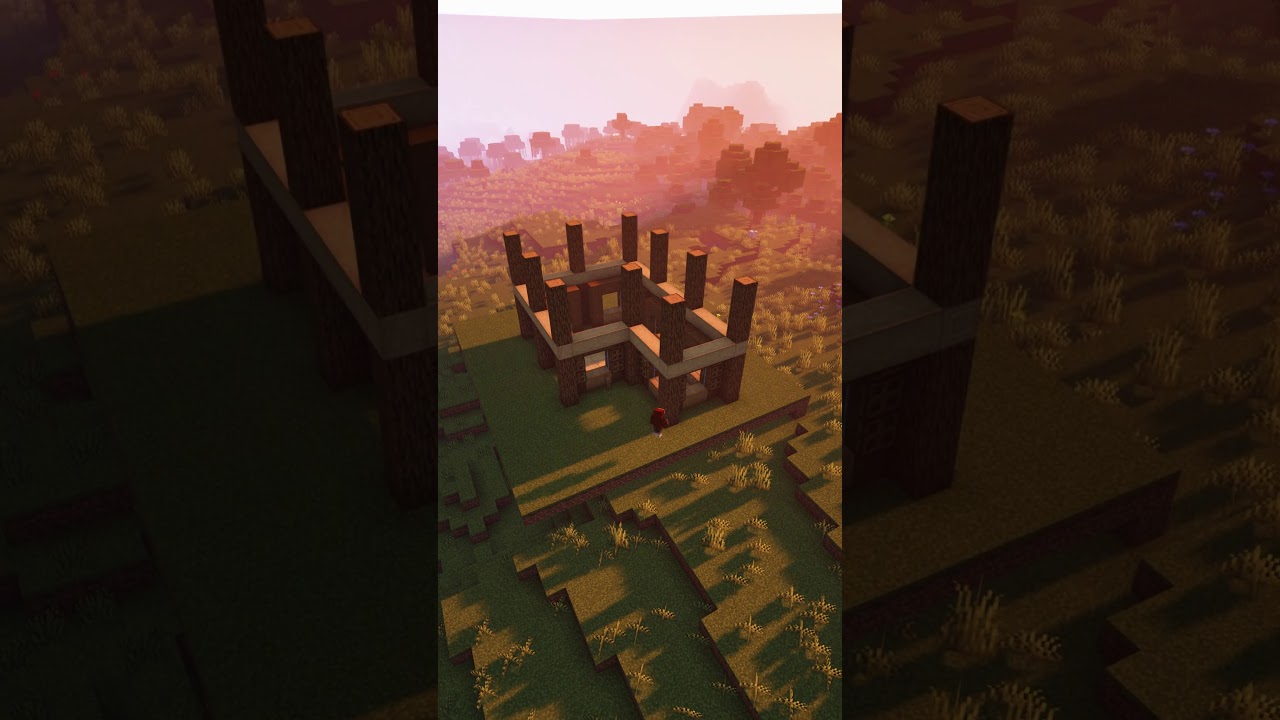 Building A Grand Minecraft House #Shorts - Minecraft videos