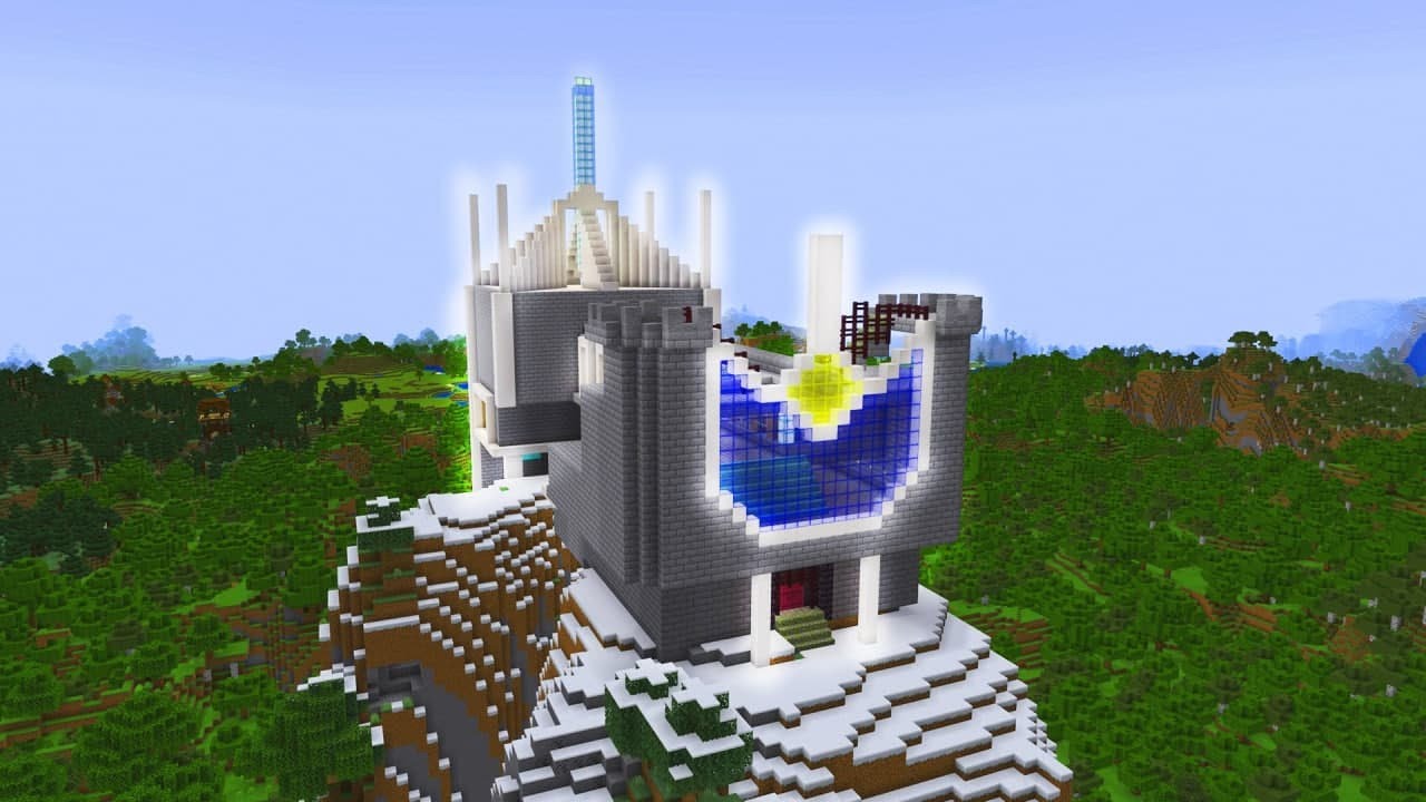 CHRISTMAS Minecraft BUILD - save the princess, how to build a castle ...