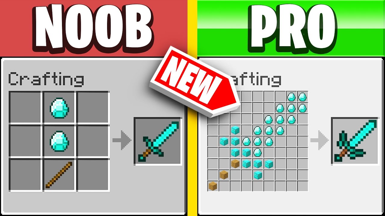 CRAFTING NOOB vs. PRO ITEMS In MINECRAFT! (Challenge) - Minecraft videos CRAFTING NOOB vs. PRO ITEMS In MINECRAFT! (Challenge) - Minecraft videos