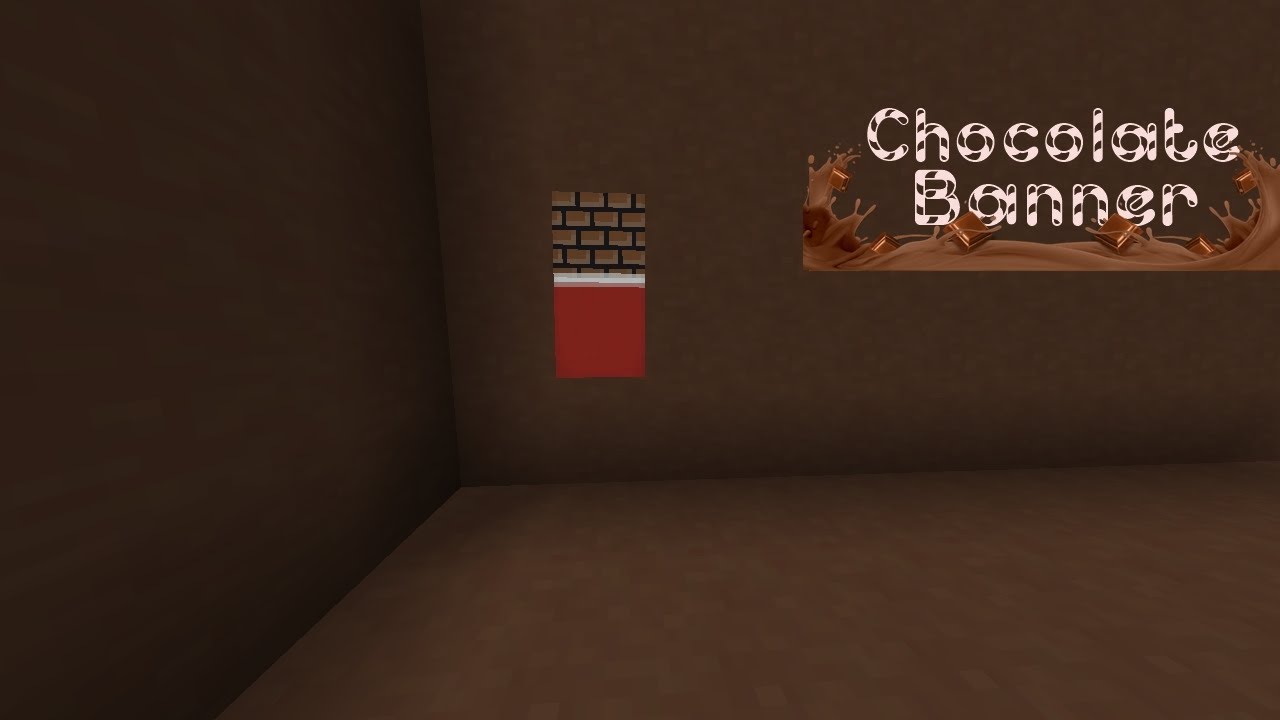 Chocolate Banner in Minecraft || Tutorial - Minecraft videos