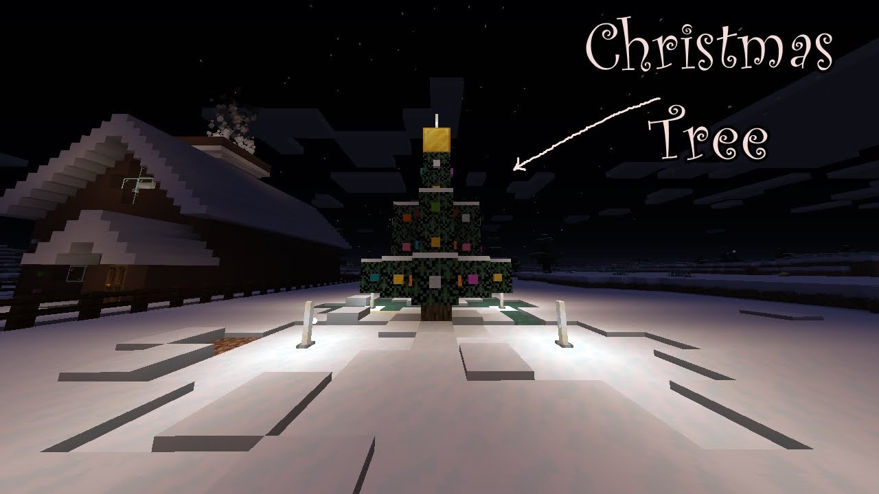 Christmas Tree in Minecraft || Minecraft Christmas Builds || Tutorial ...