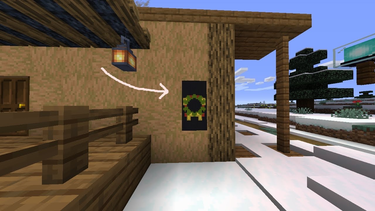 Christmas Wreath Banner in Minecraft || Christmas Banner Designs ...