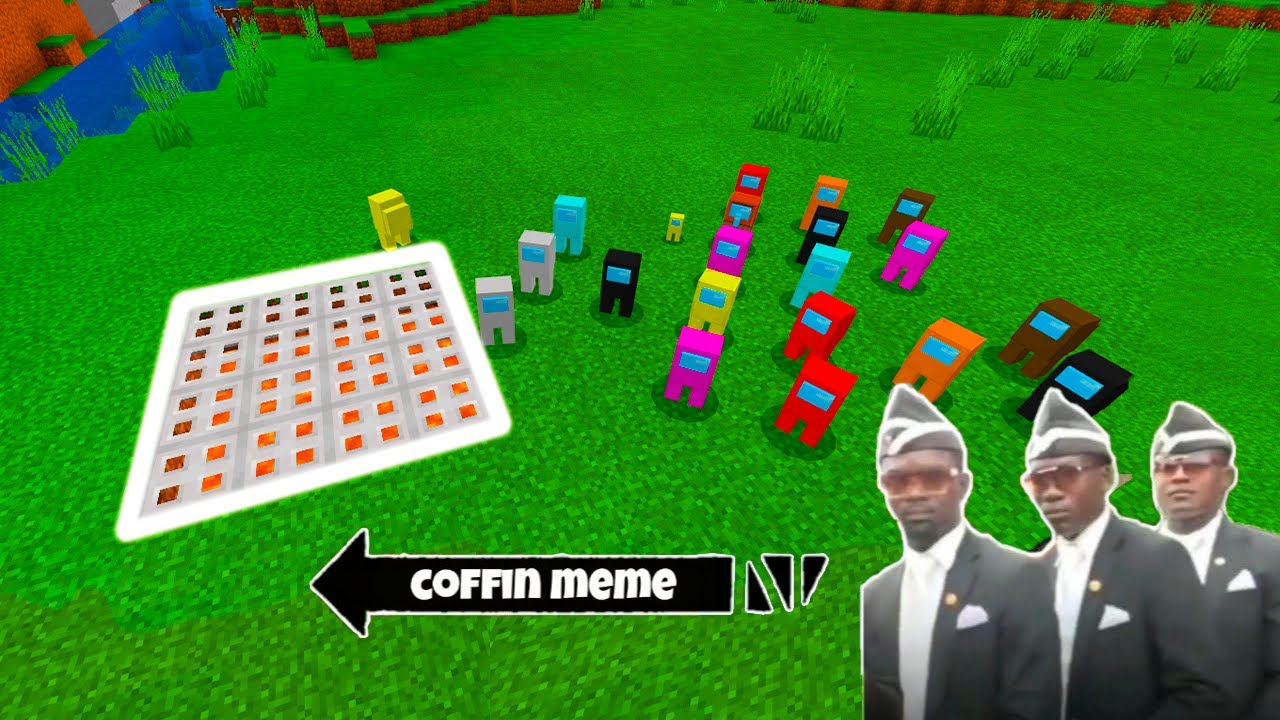 Coffin Meme "Among Us" Traps Edition Part 5- Minecraft - Minecraft videos