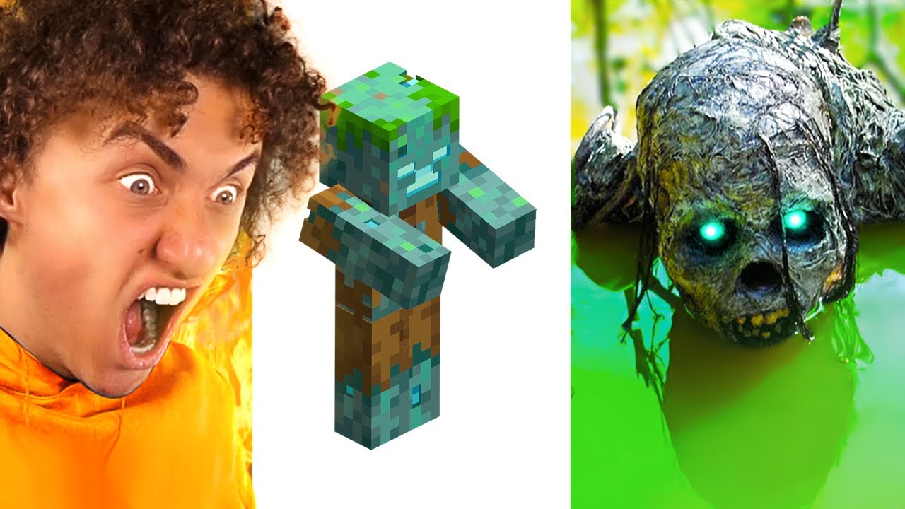 Cursed REAL LIFE Minecraft MOBS! - Minecraft videos