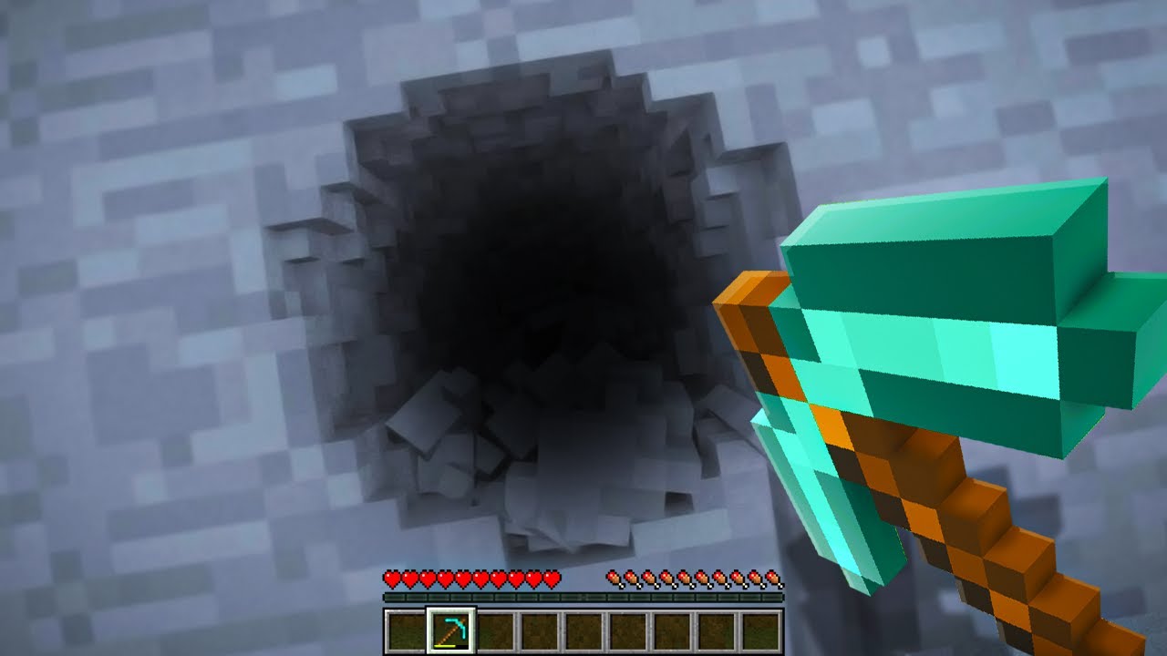 Digging STRAIGHT DOWN in Realistic Minecraft! (Teardown) - Minecraft videos