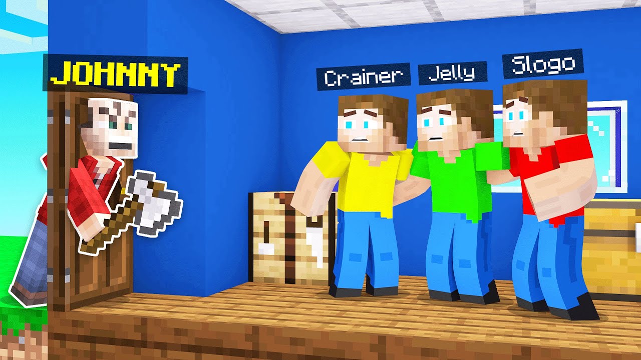 ESCAPE The SCARIEST BOSS In Minecraft! (Johnny) - Minecraft videos