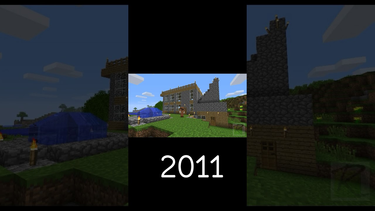 Evolution Of Minecraft Houses [SHORT] - Minecraft videos