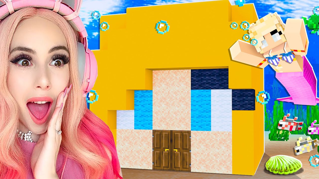 Extreme MERMAID ONLY House Battle vs Leah Ashe! - Minecraft - Minecraft ...