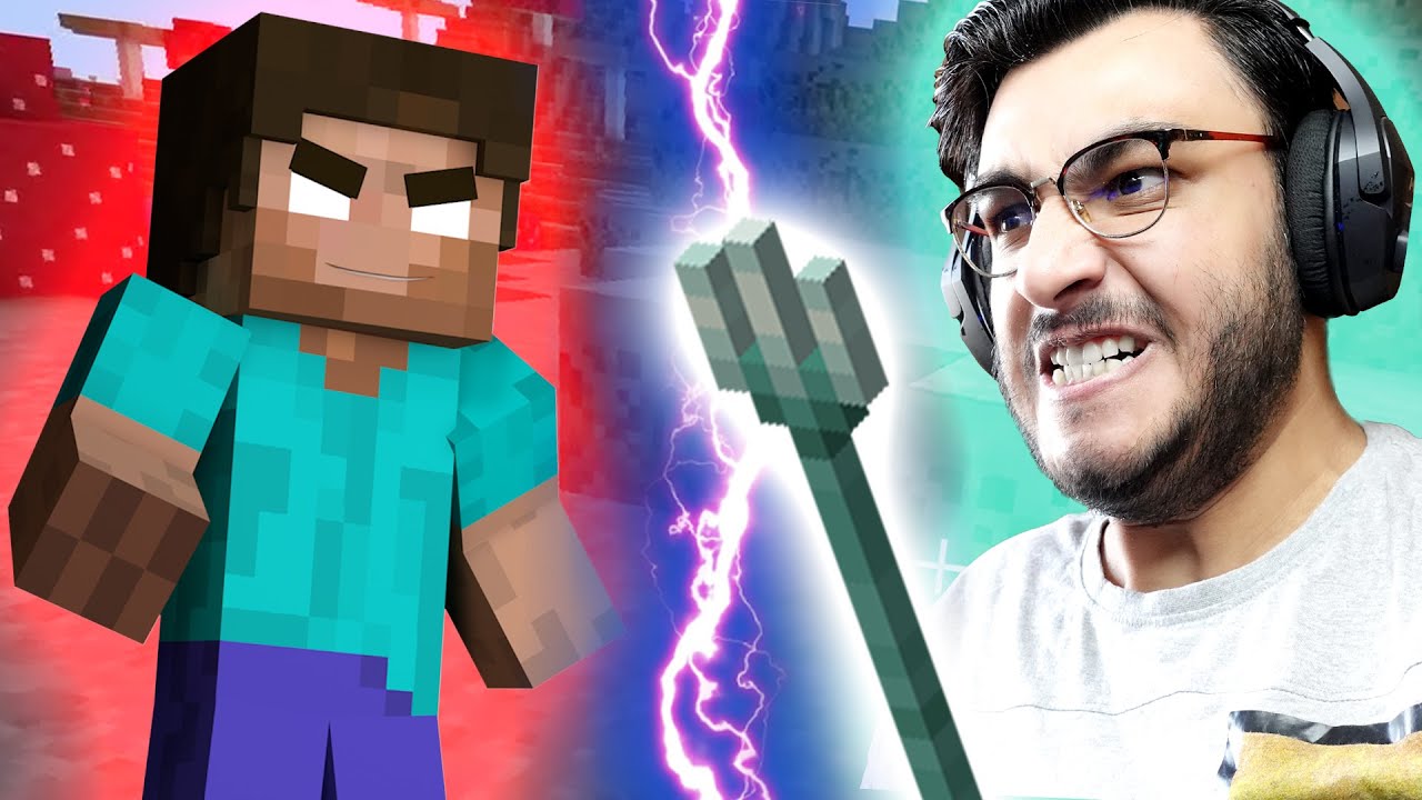 FIGHTING HEROBRINE TO SAVE MY MINECRAFT HORSE AND PANDA! - RAWKNEE ...