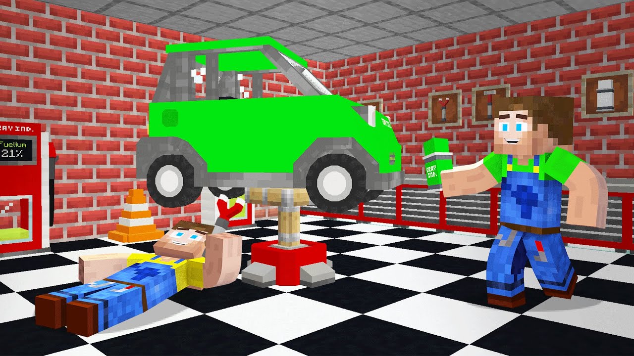 FIXING CARS In MINECRAFT! - Minecraft videos