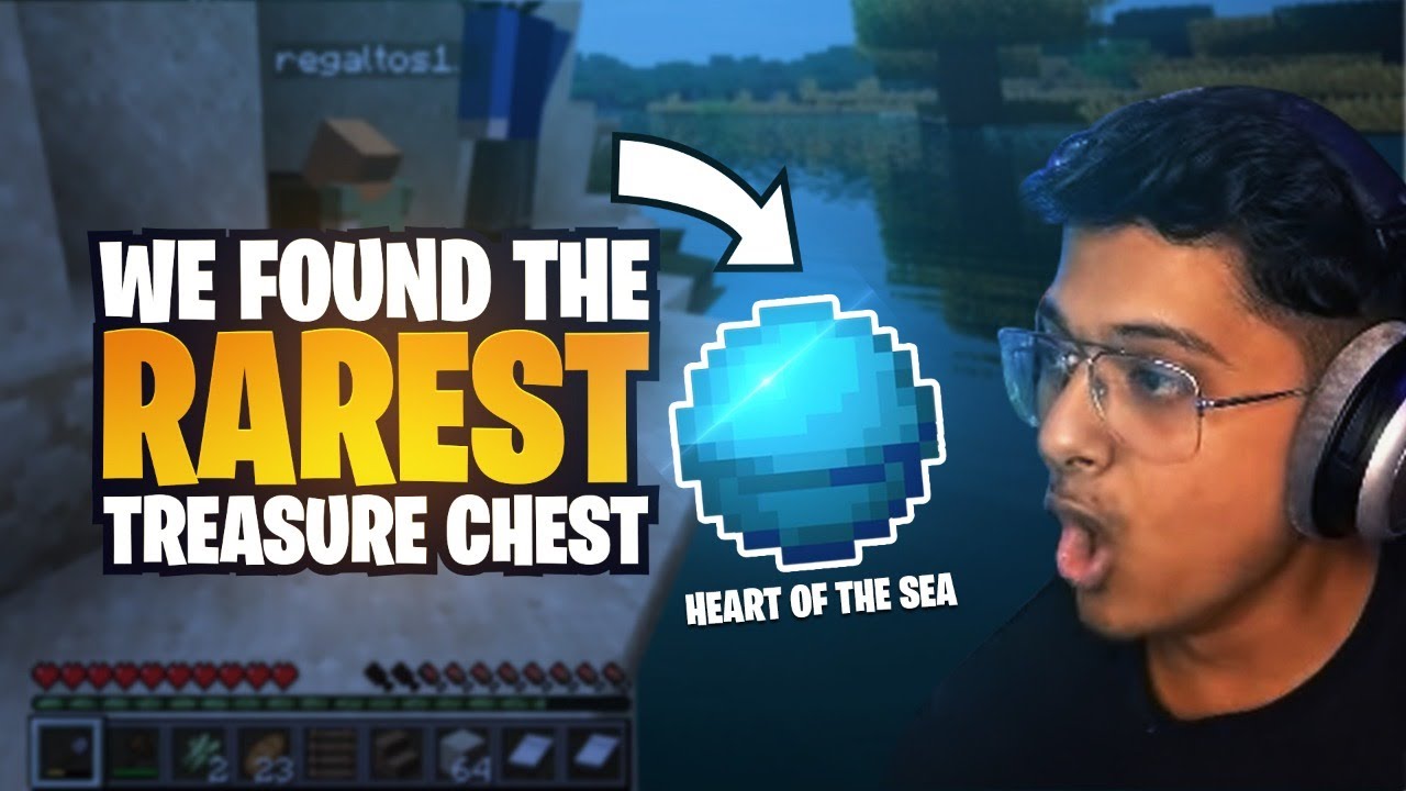 First Day of MineCraft and we found the RAREST TREASURE CHEST (HEART OF ...