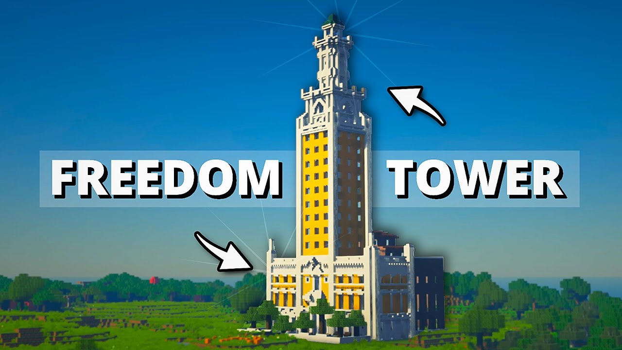 Freedom Tower in Minecraft: Timelapse - Minecraft videos