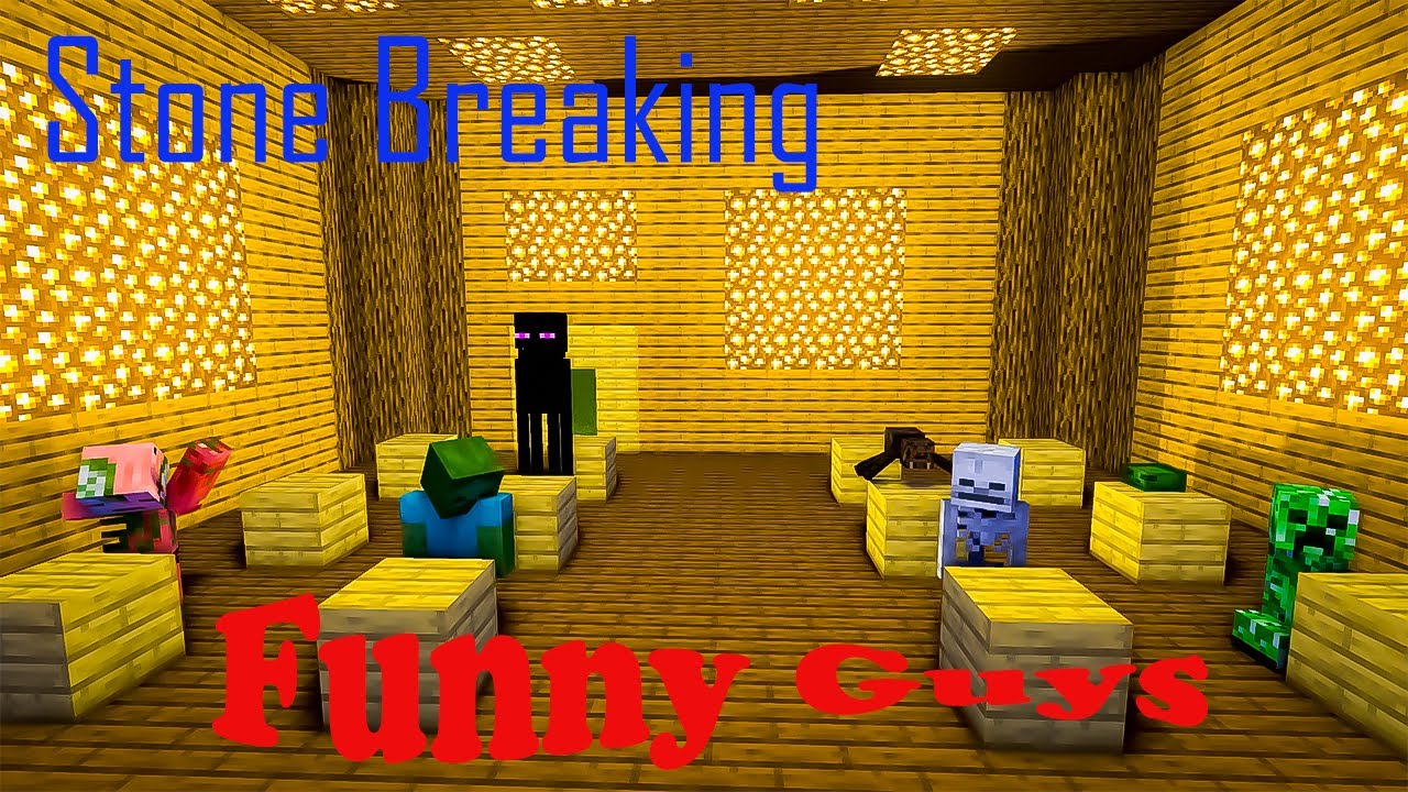 Funny Guys | Stone Breaking Challenge | J& J Studios | Minecraft ...
