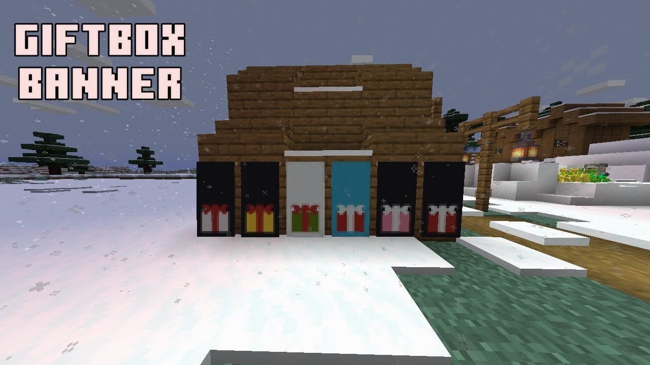 GiftBox Banner in Minecraft || Christmas Banner Designs || Tutorial ...