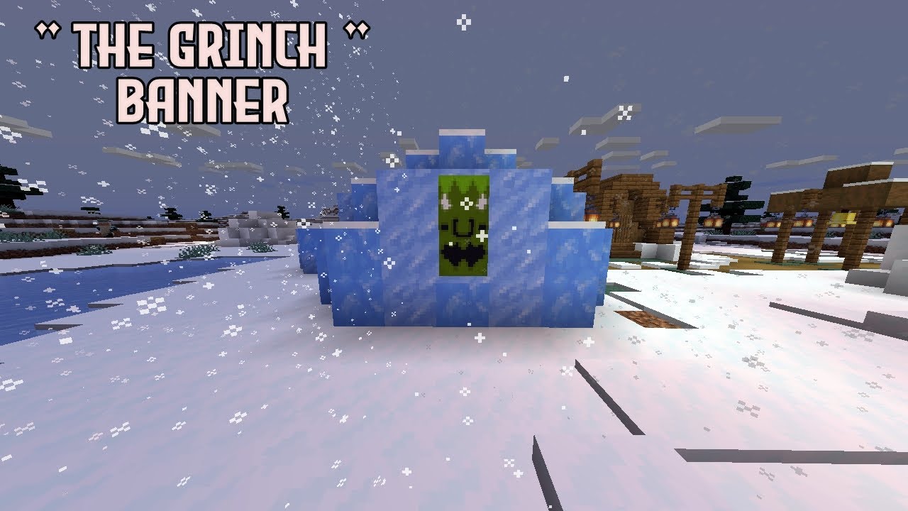 Grinch Banner in Minecraft || Christmas Banner Designs || Tutorial ...