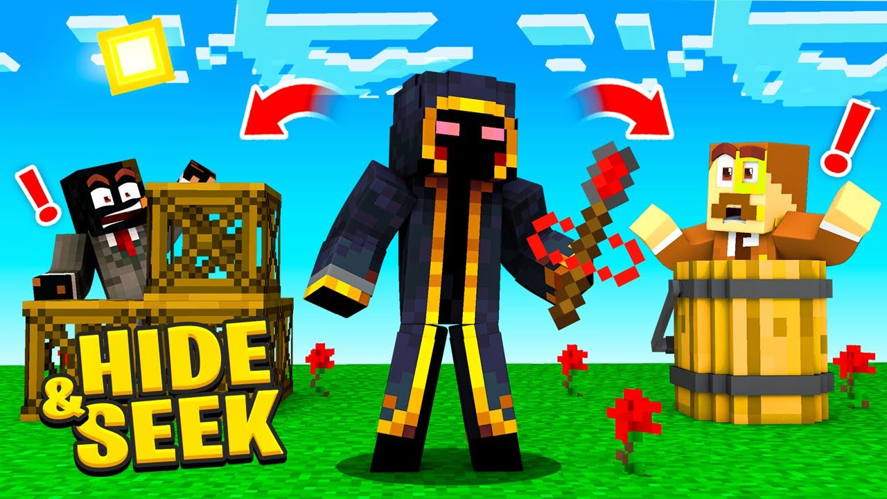 HIDE from the EVIL WIZARD in Minecraft - Minecraft videos