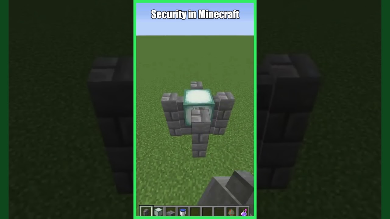 How To Make Security in Minecraft #shorts - Minecraft videos