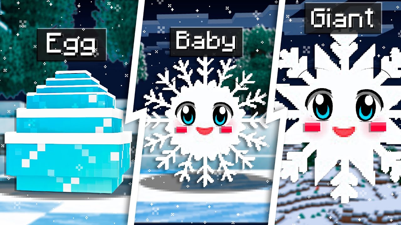 How to Tame a BABY SNOWFLAKE in Minecraft! *cute* - Minecraft videos