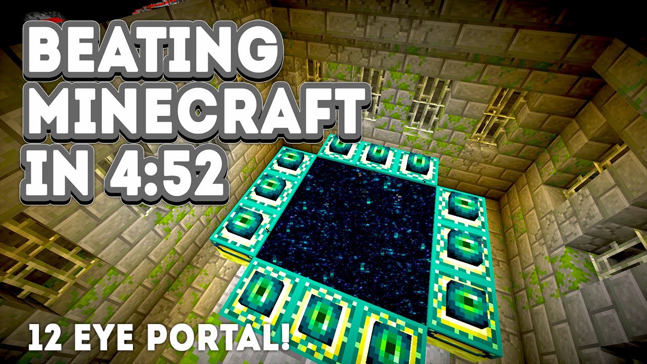I BEAT MINECRAFT IN 4:52! - Minecraft videos