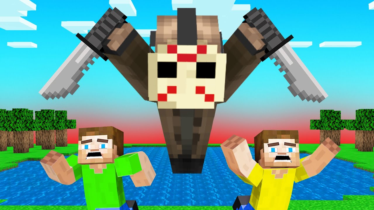 I HUNTED JELLY And CRAINER As JASON! (Minecraft) - Minecraft videos