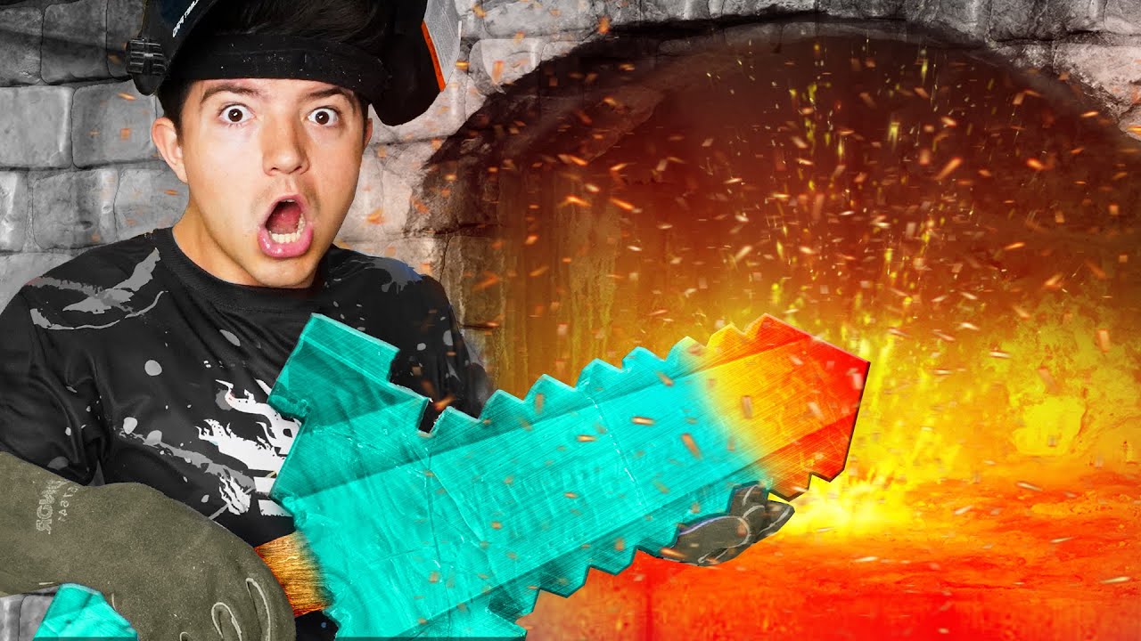 I Made Every Weapon from MINECRAFT in Real Life! - Minecraft videos