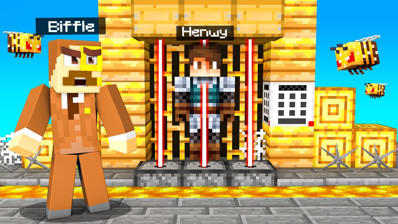 I PUT MY FRIEND in HONEY PRISON! (Camp Minecraft) - Minecraft videos