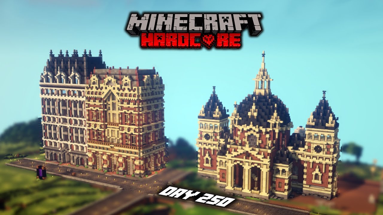 I Survived 250 Days in Hardcore Minecraft!!! (Minecraft Builder Edition ...
